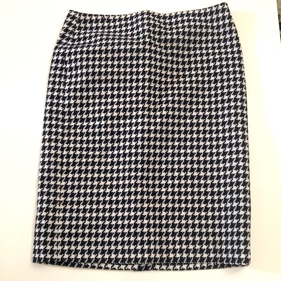 Talbots | Skirts | Houndstooth Print Pencil Skirt | Poshmark